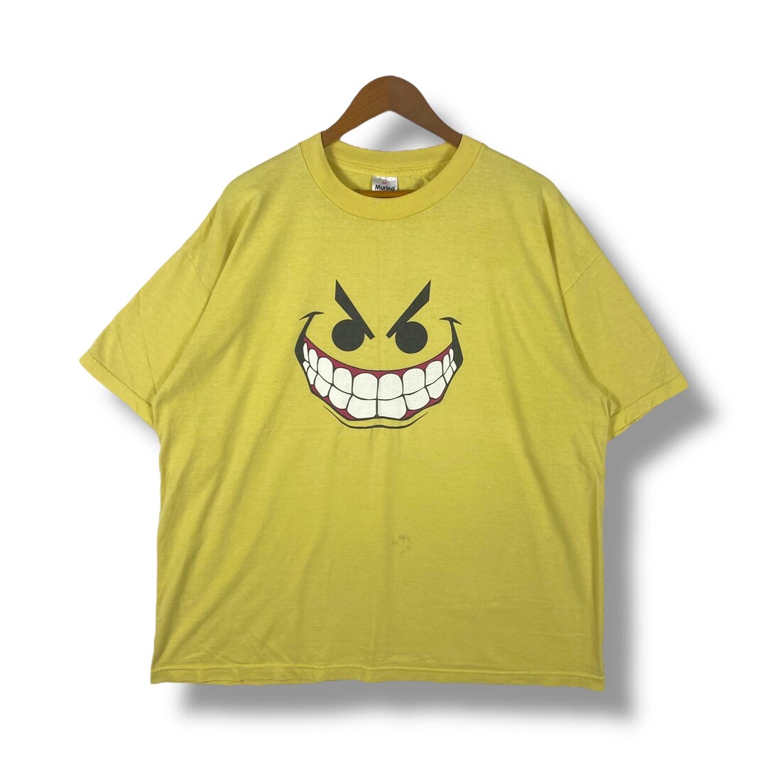 Rare!! Vintage 90's SMILEY the Psychotic Button Chaos Comics Tee Shirt ...