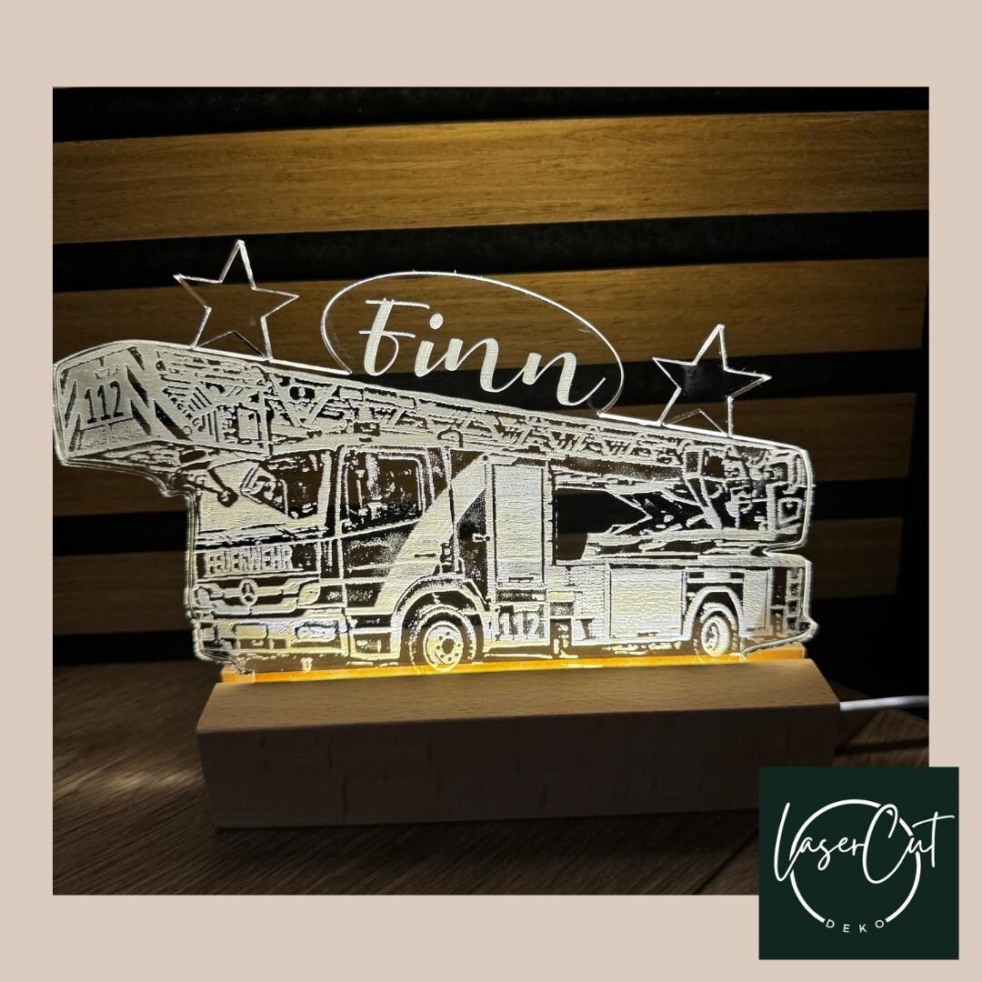 Fire Department Acrylic Sign With LED Lighting Personalized | Gifts for ...