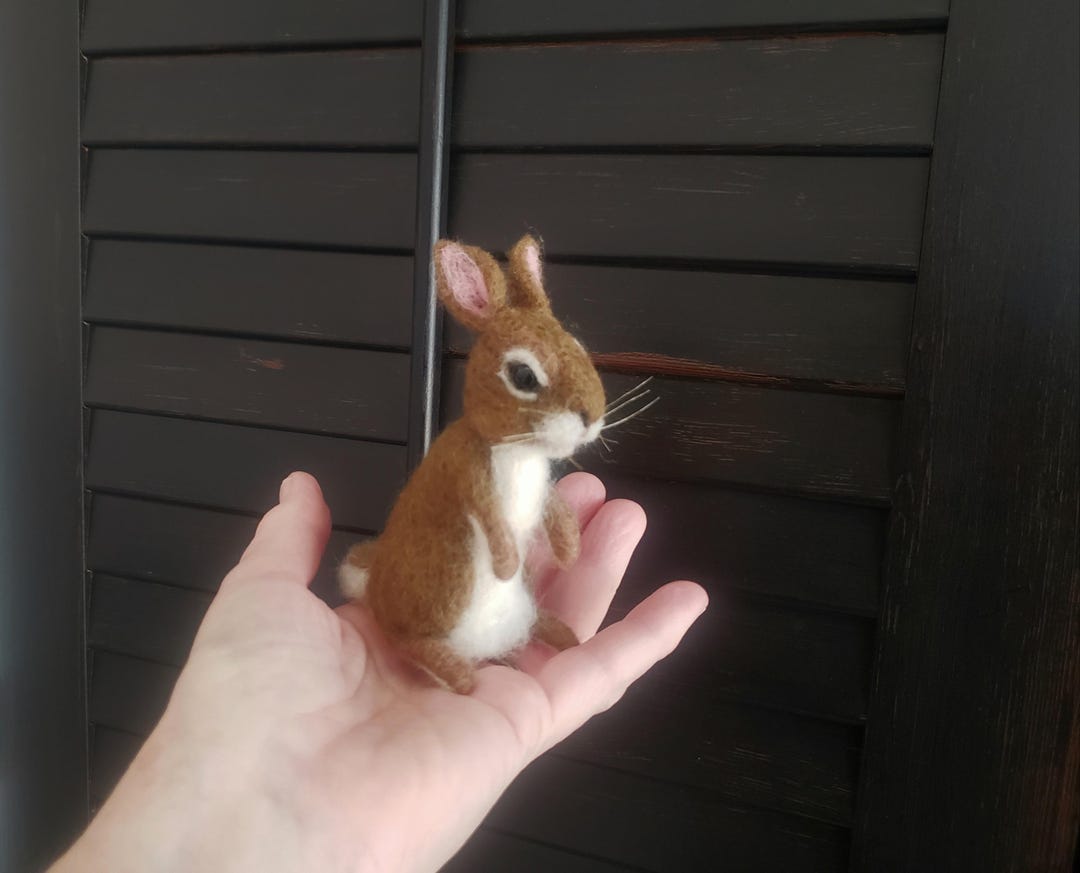 Needle Felted Rabbit - Etsy