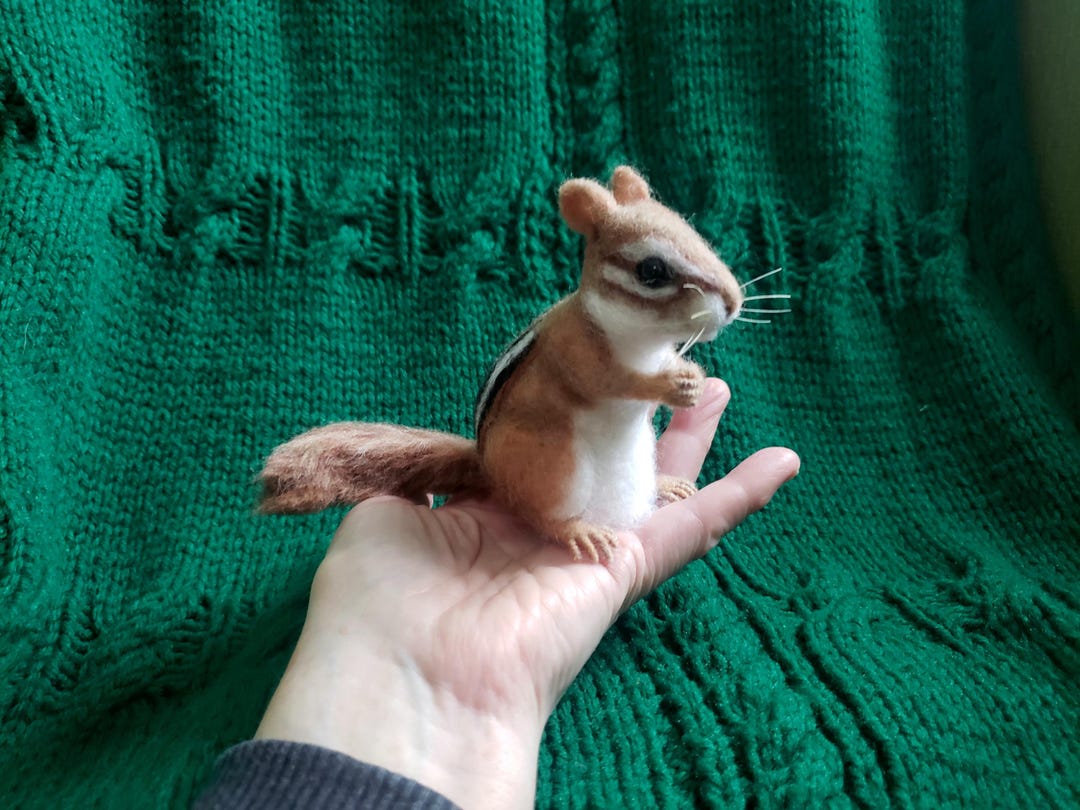Needle Felted Baby Chipmunk - Etsy