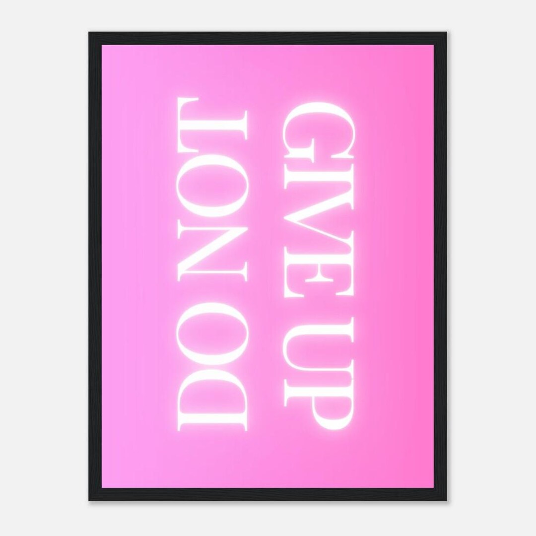 Don't Give up Poster, Motivational Poster, Wall Art, Motivational Gift ...