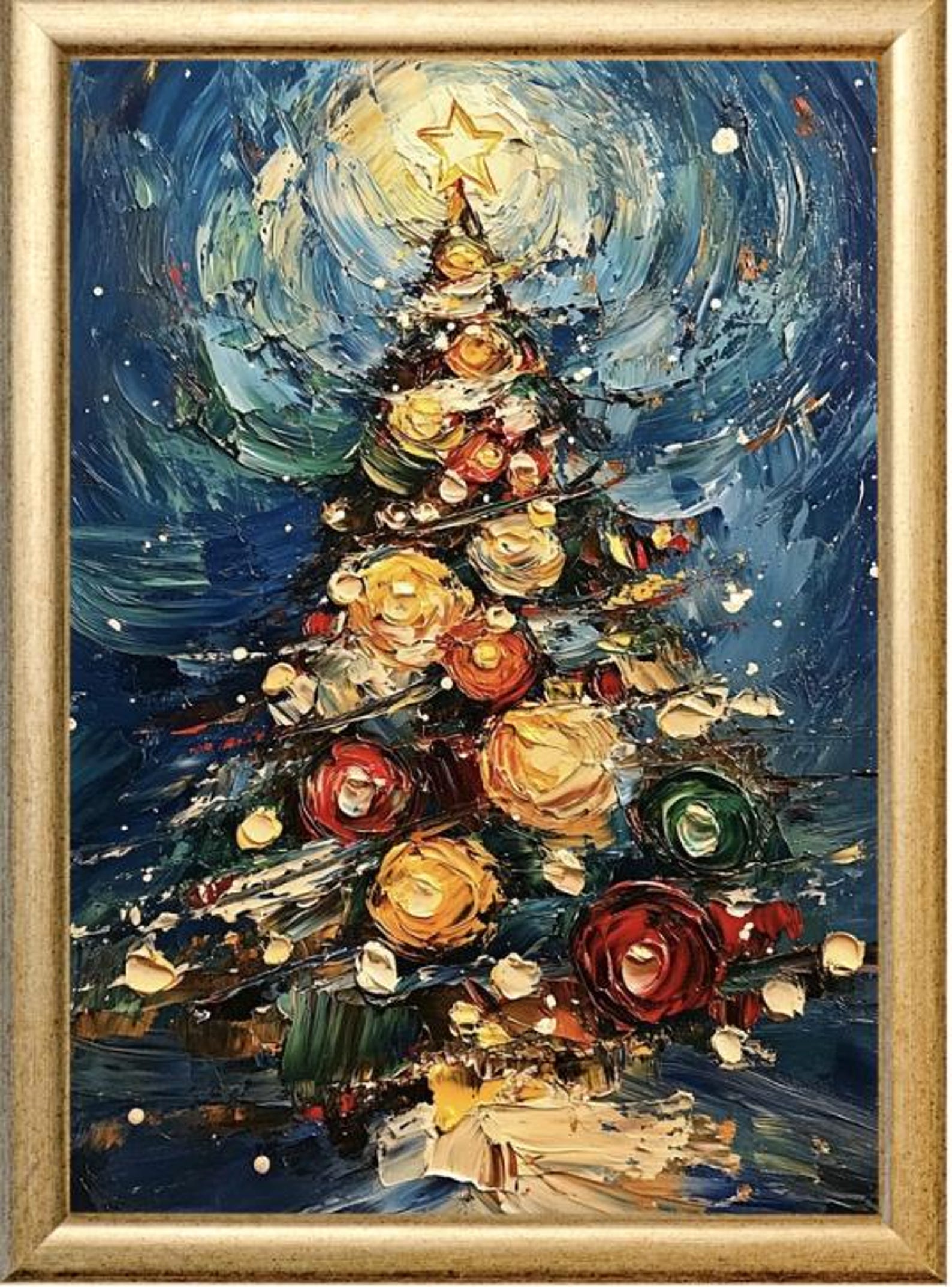 Van Gogh Inspired Christmas Tree - Etsy