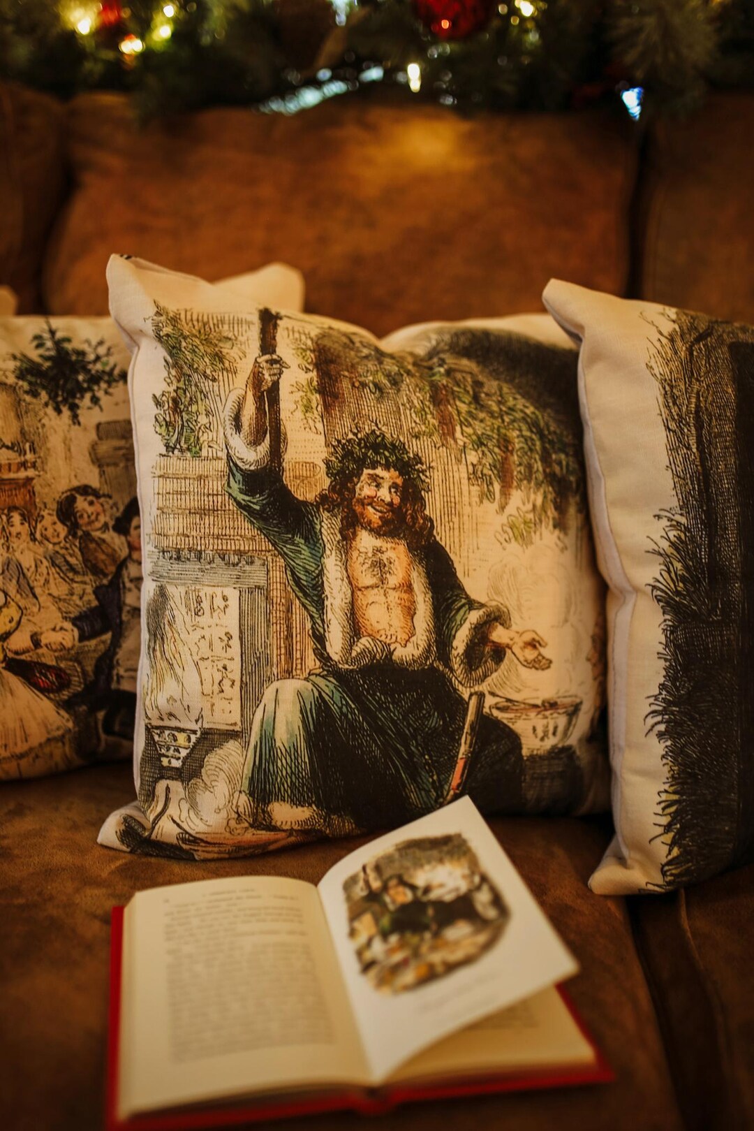 A Christmas Carol the Ghost of Christmas Present Premium Throw Pillow ...