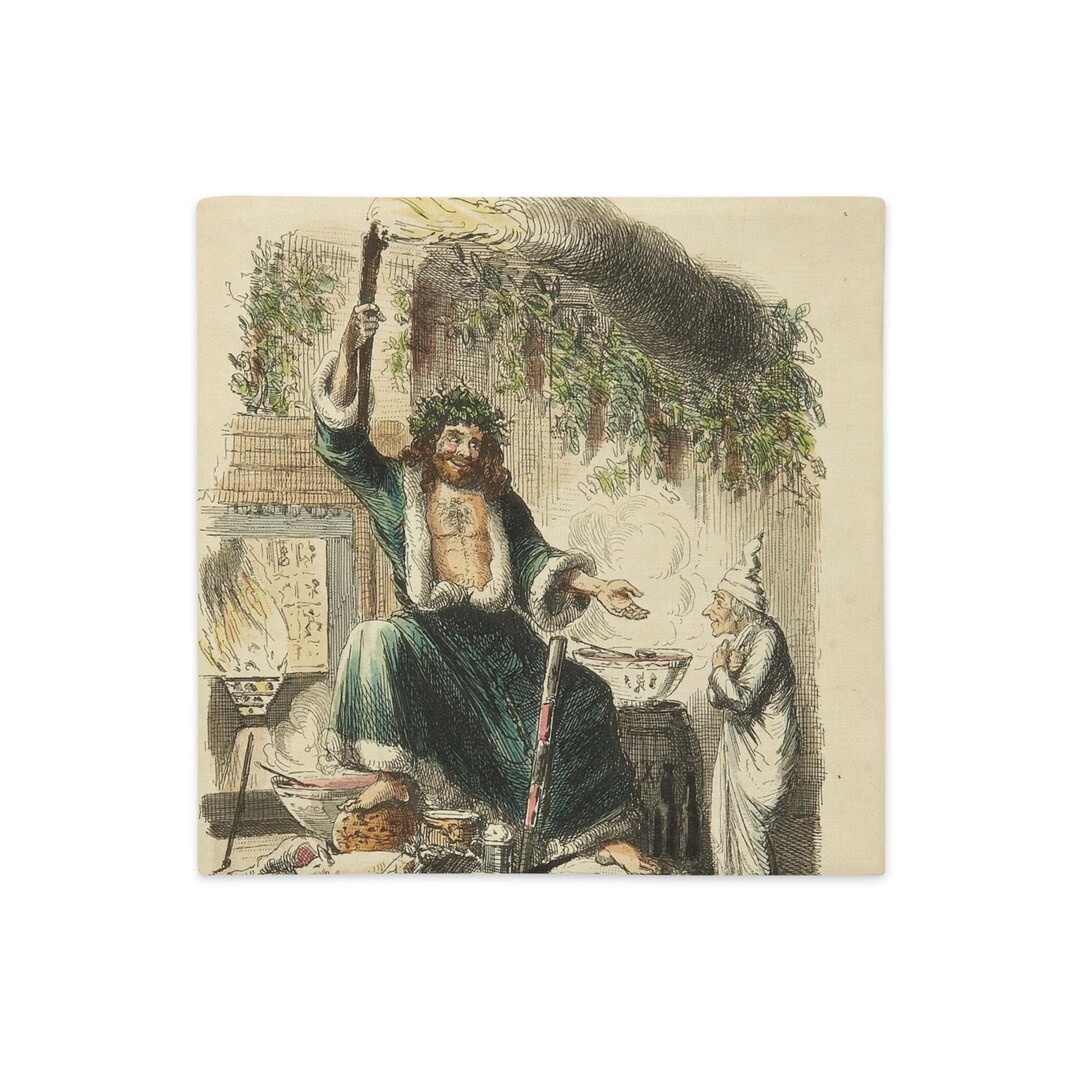 A Christmas Carol the Ghost of Christmas Present Premium Throw Pillow ...