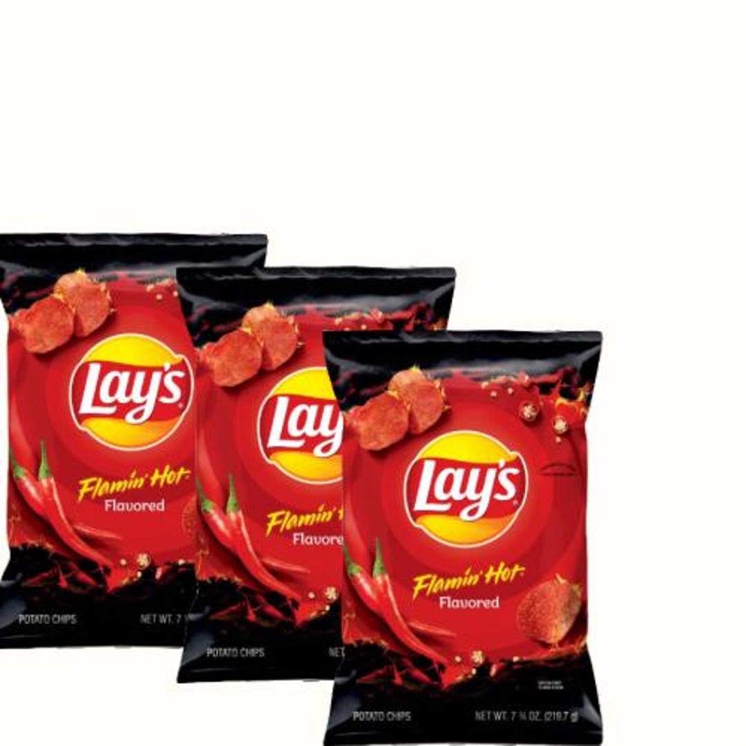 7.75 Ounce Bagpack of 3) Lay's® Flamin' Hot® Flavored Potato Chips - Etsy