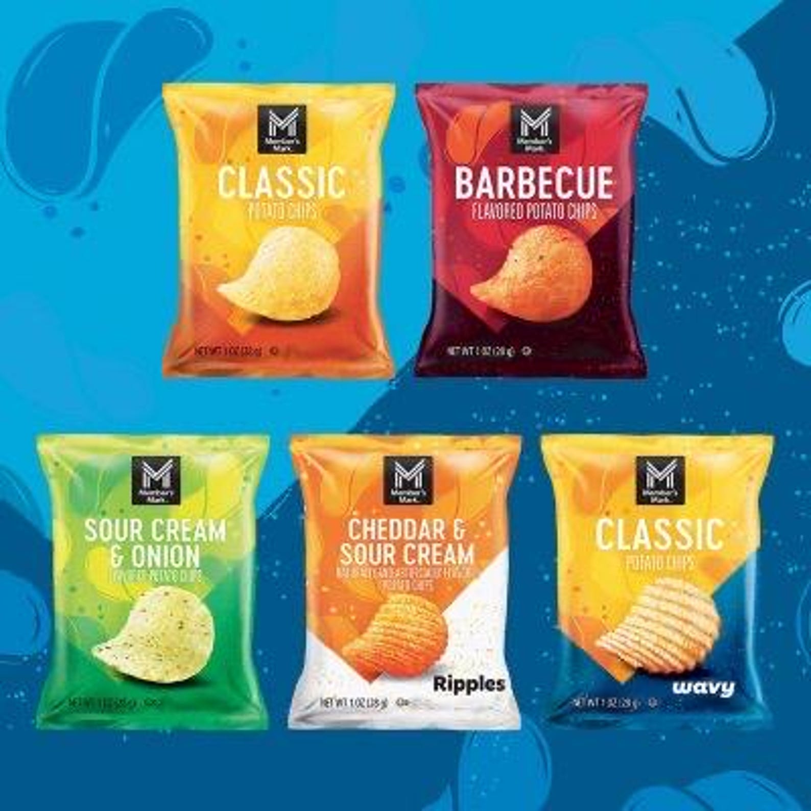 Member's Mark Variety Pack Potato Chips, 1 Oz., 42 Pk. - Etsy