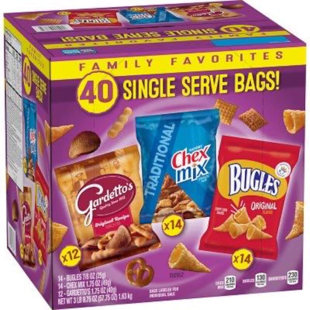 Bugles, Chex Mix & Gardetto Variety Pack Snacks, 40 Pk. - Etsy