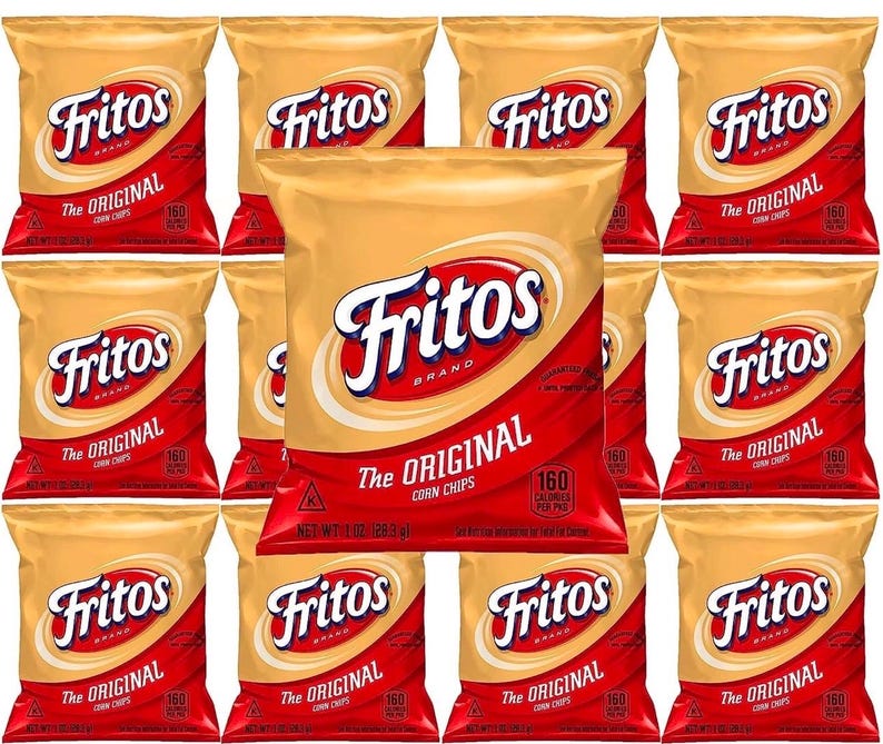 Fritos Corn Chips 1oz Bags 8 Pack Etsy