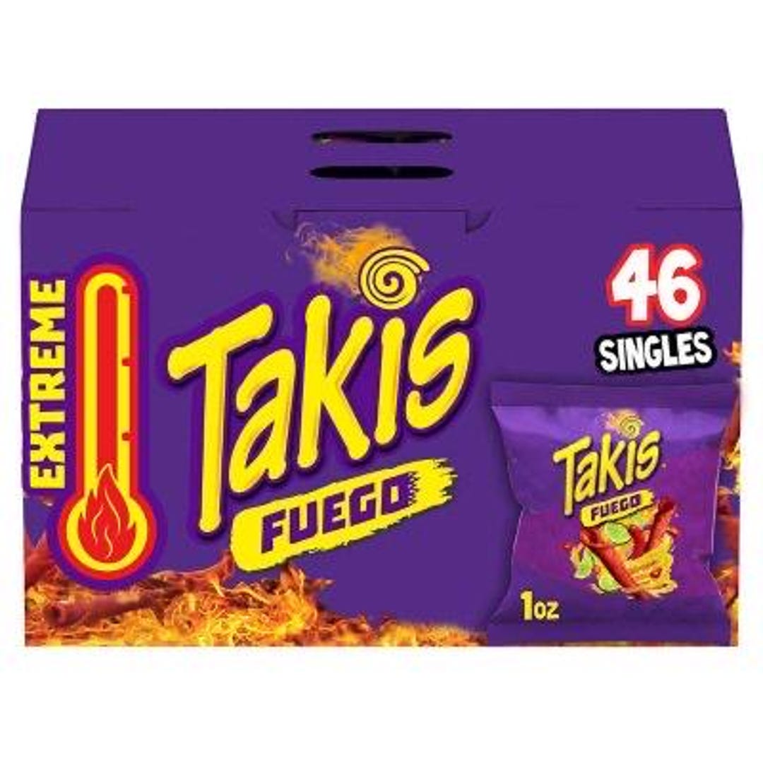 Takis Fuego Rolled Tortilla Chips, 1 Oz., 46 Pk. - Etsy