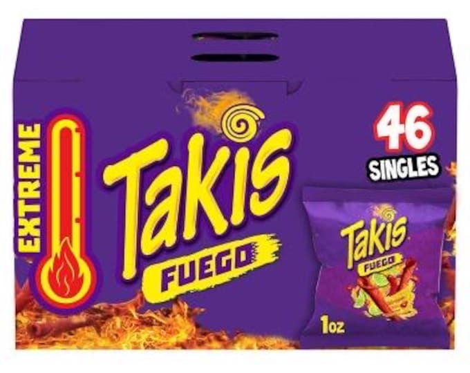 Takis Fuego Rolled Tortilla Chips, 1 Oz., 46 Pk. - Etsy