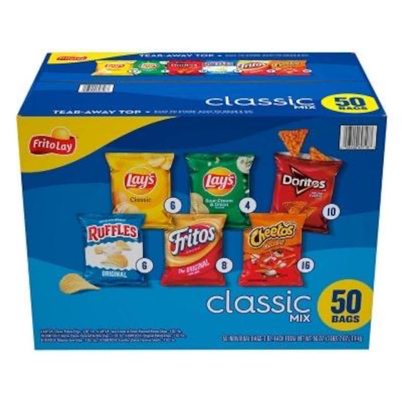 Frito-lay Classic Mix Variety Pack (50 Pack) - Etsy