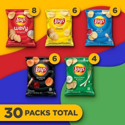 Lay's Mix Variety Pack Potato Chips, 30 Pk. - Etsy