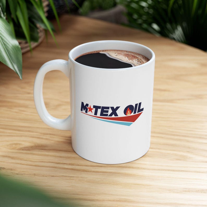 Mtex Oil Ceramic Mug W/ Small Logo, (11oz, 15oz) | Landman Cup - Etsy