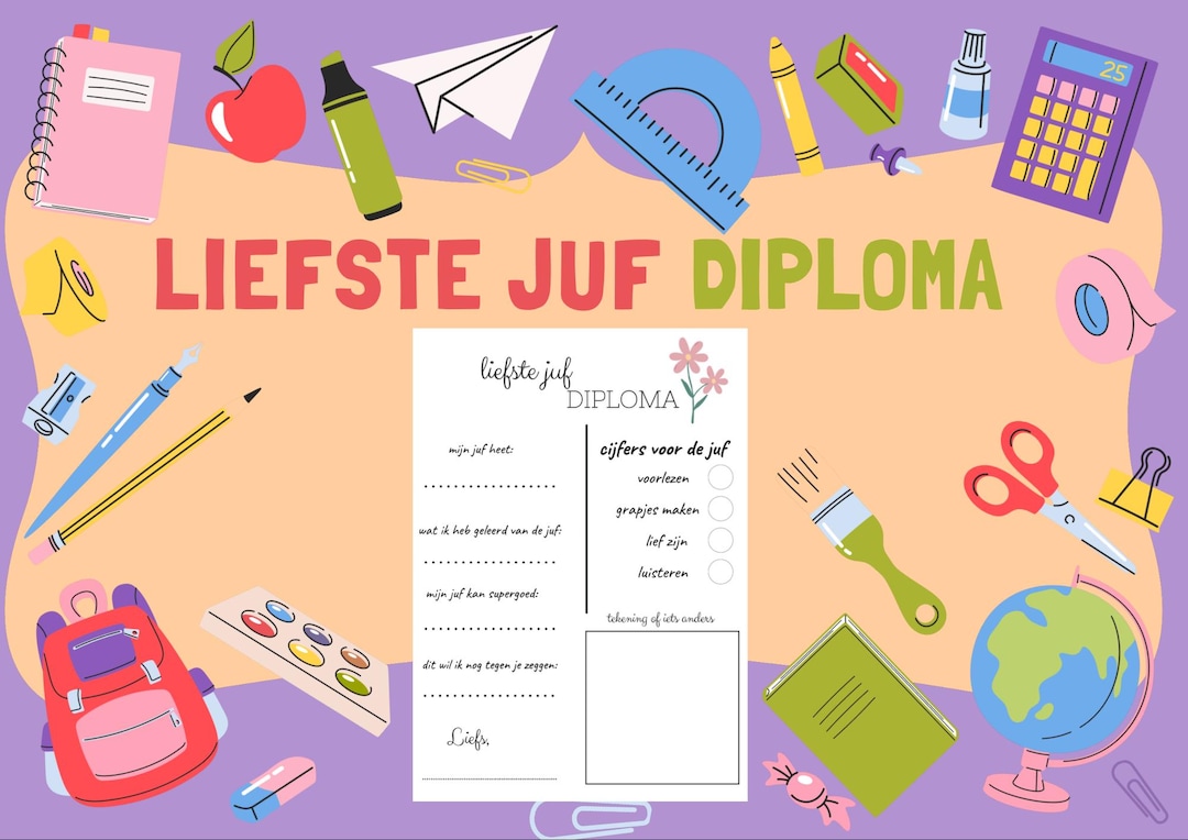 Dearest Teacher Diploma | Thank You Teacher | Teacher Gift | Farewell ...
