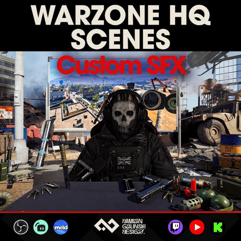 Cinematic Warzone HQ Scene | Animated | Green Screen | Vtuber | Overlay ...