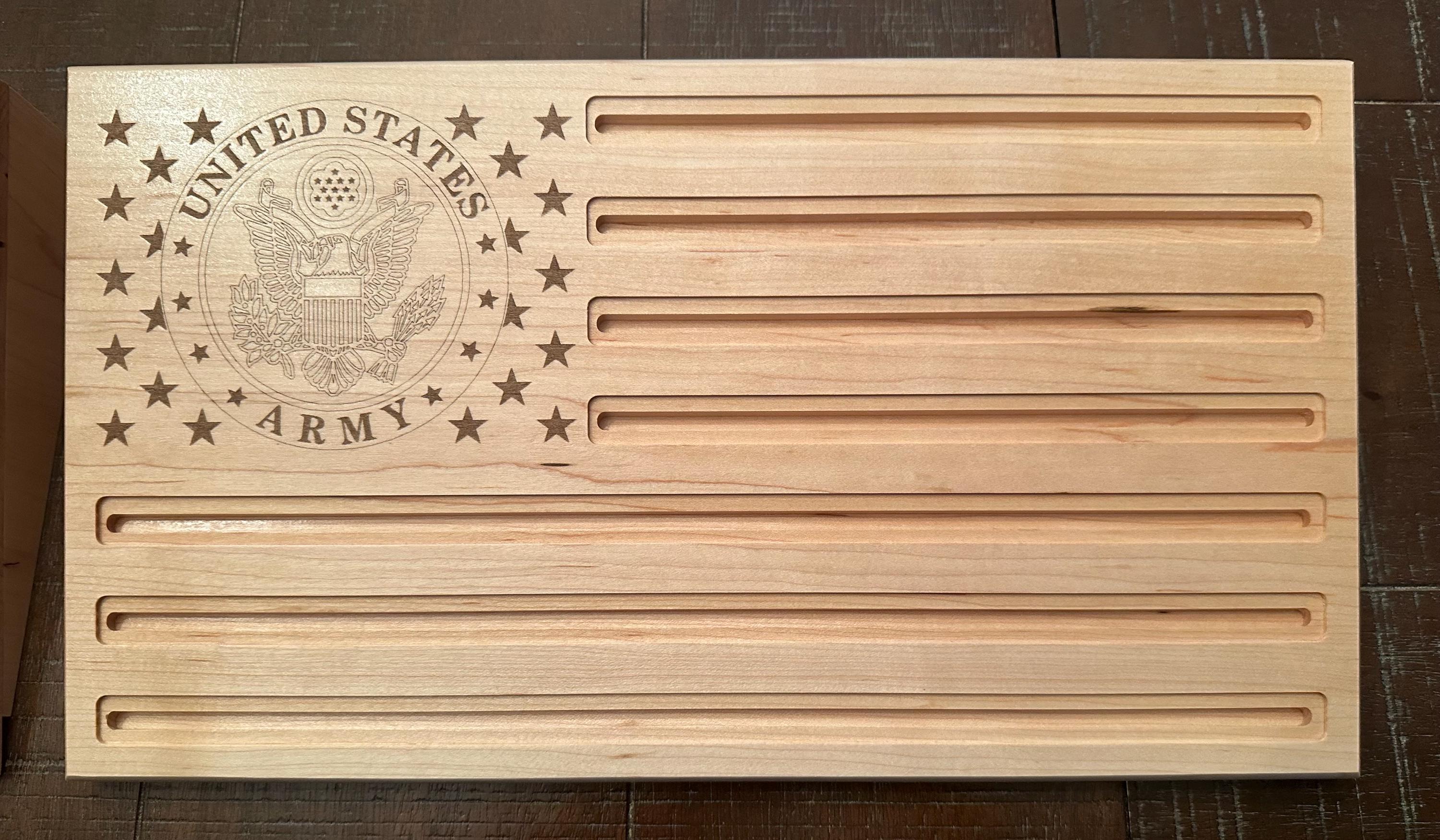 American Flag Challenge Coin Desktop Display - Etsy