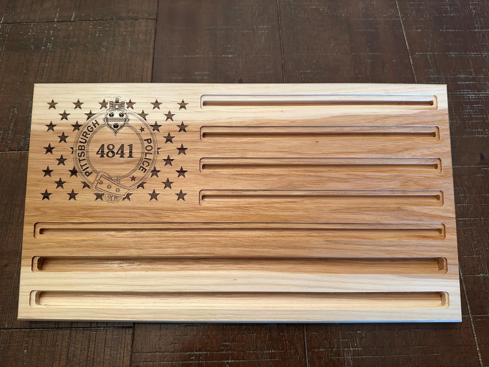 American Flag Challenge Coin Desktop Display - Etsy