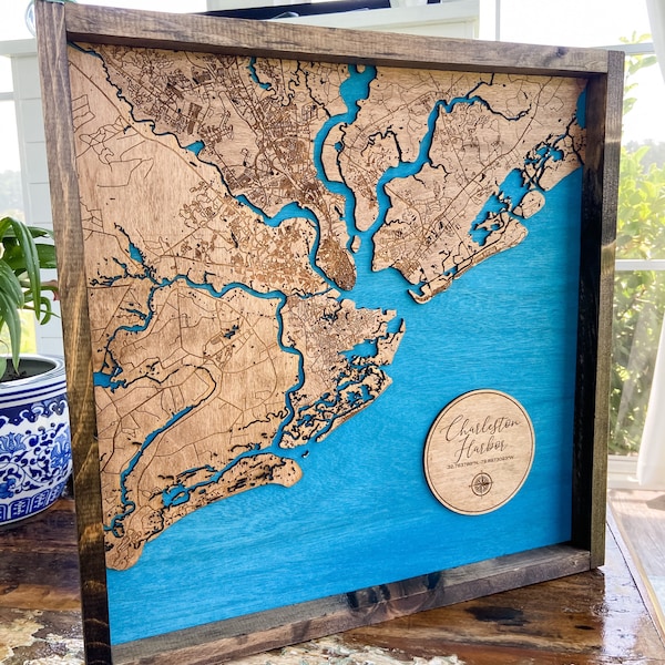 Wood Map - Etsy