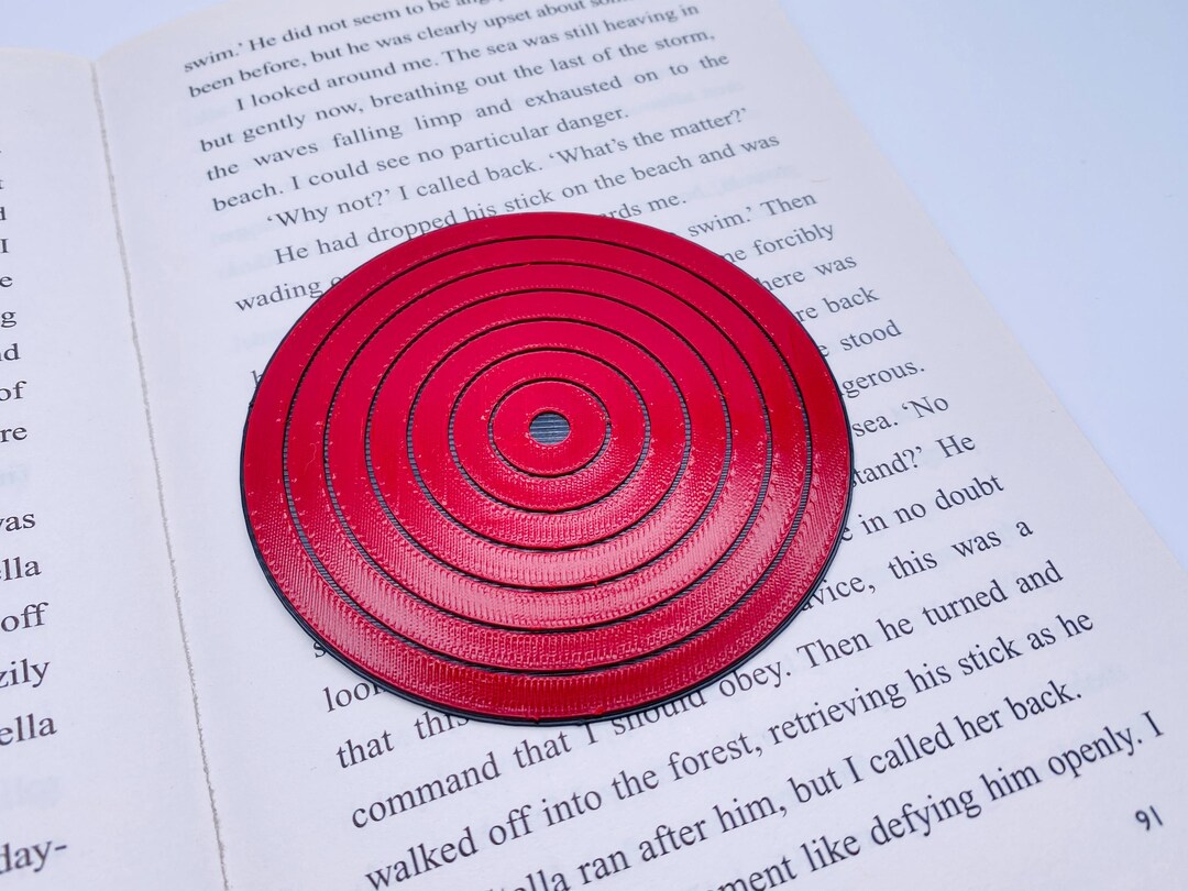 Naruto Inspired Momoshiki Red Rinnegan Bookmark - Etsy