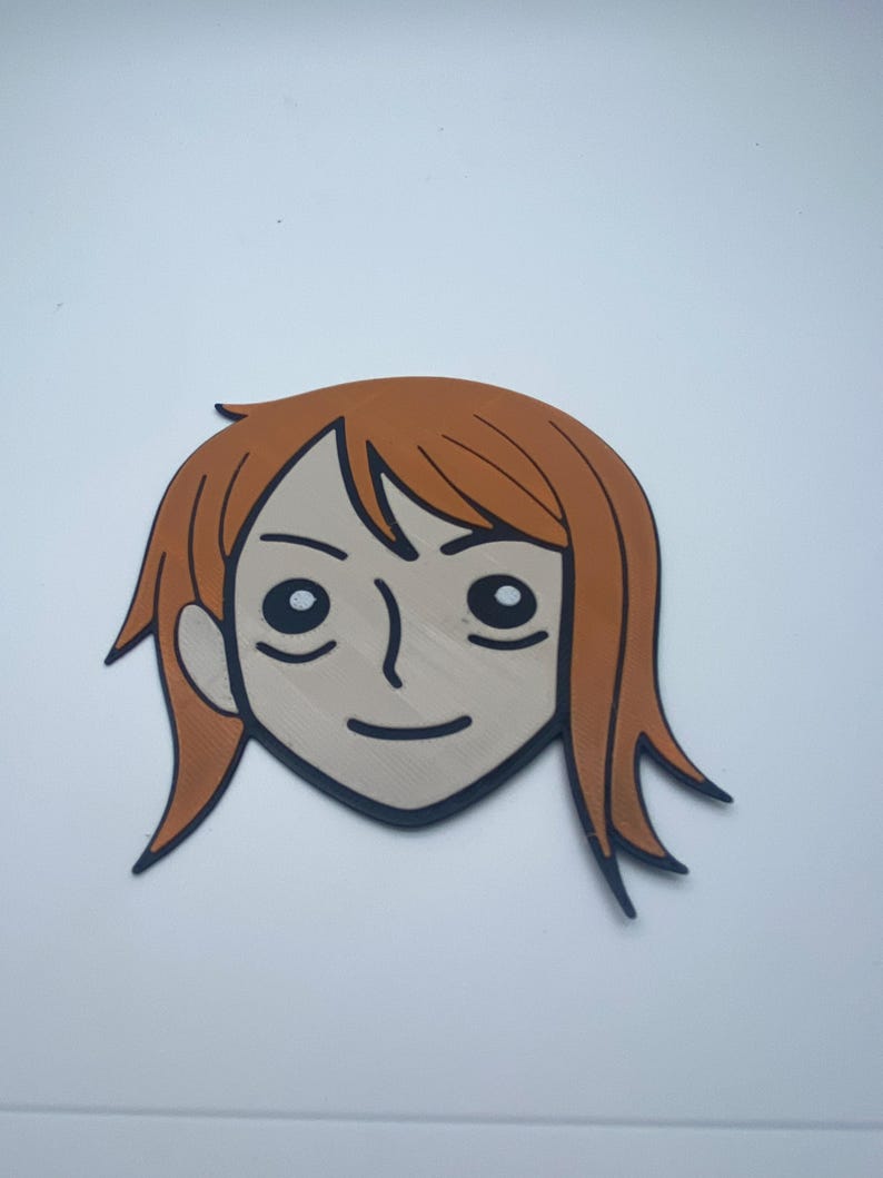 One Piece Inspired Nami Head Anime Bookmark - Etsy
