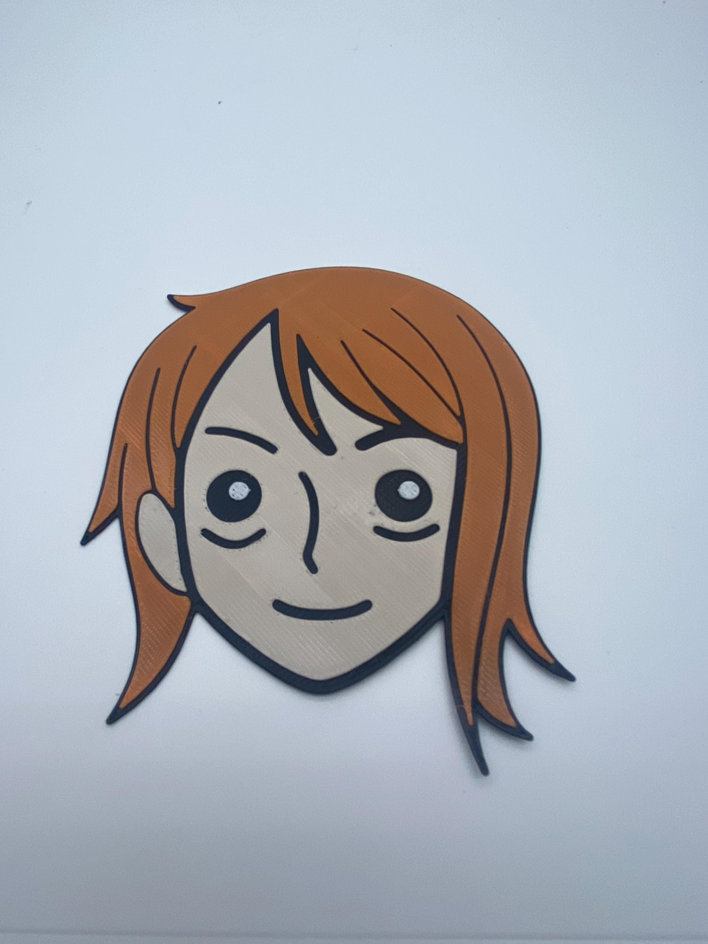 One Piece Inspired Nami Head Anime Bookmark - Etsy