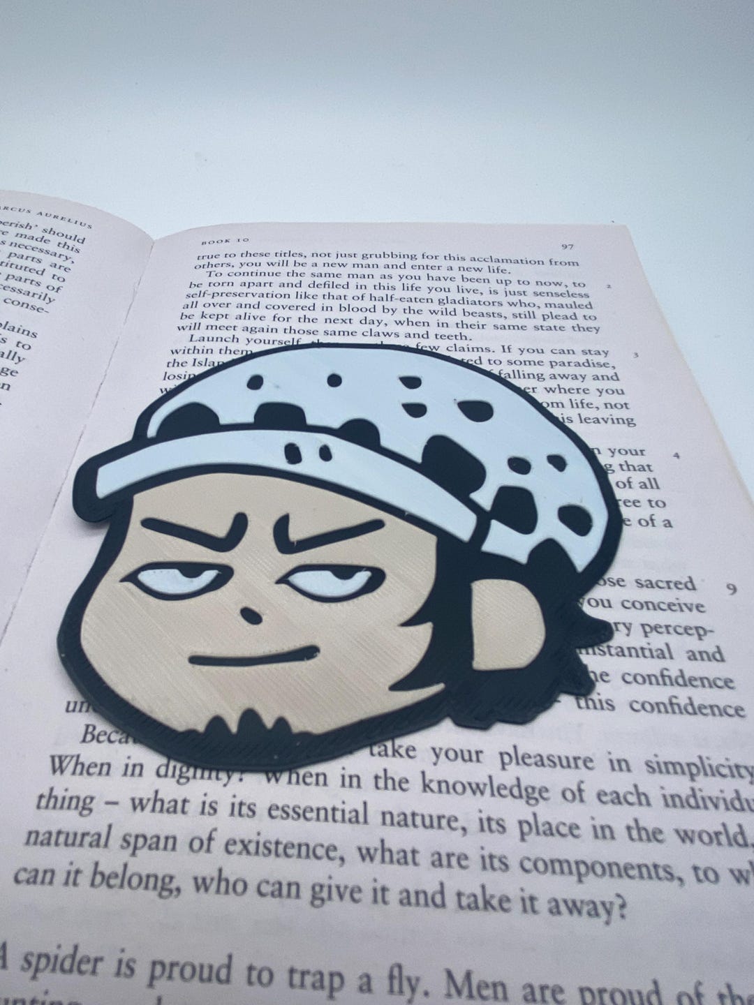 One Piece Inspired Law Chibi Head Anime Bookmark - Etsy