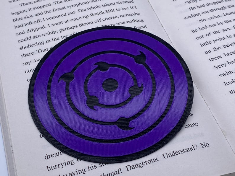 Naruto Inspired Sasuke Rinnegan Eye Bookmark - Etsy