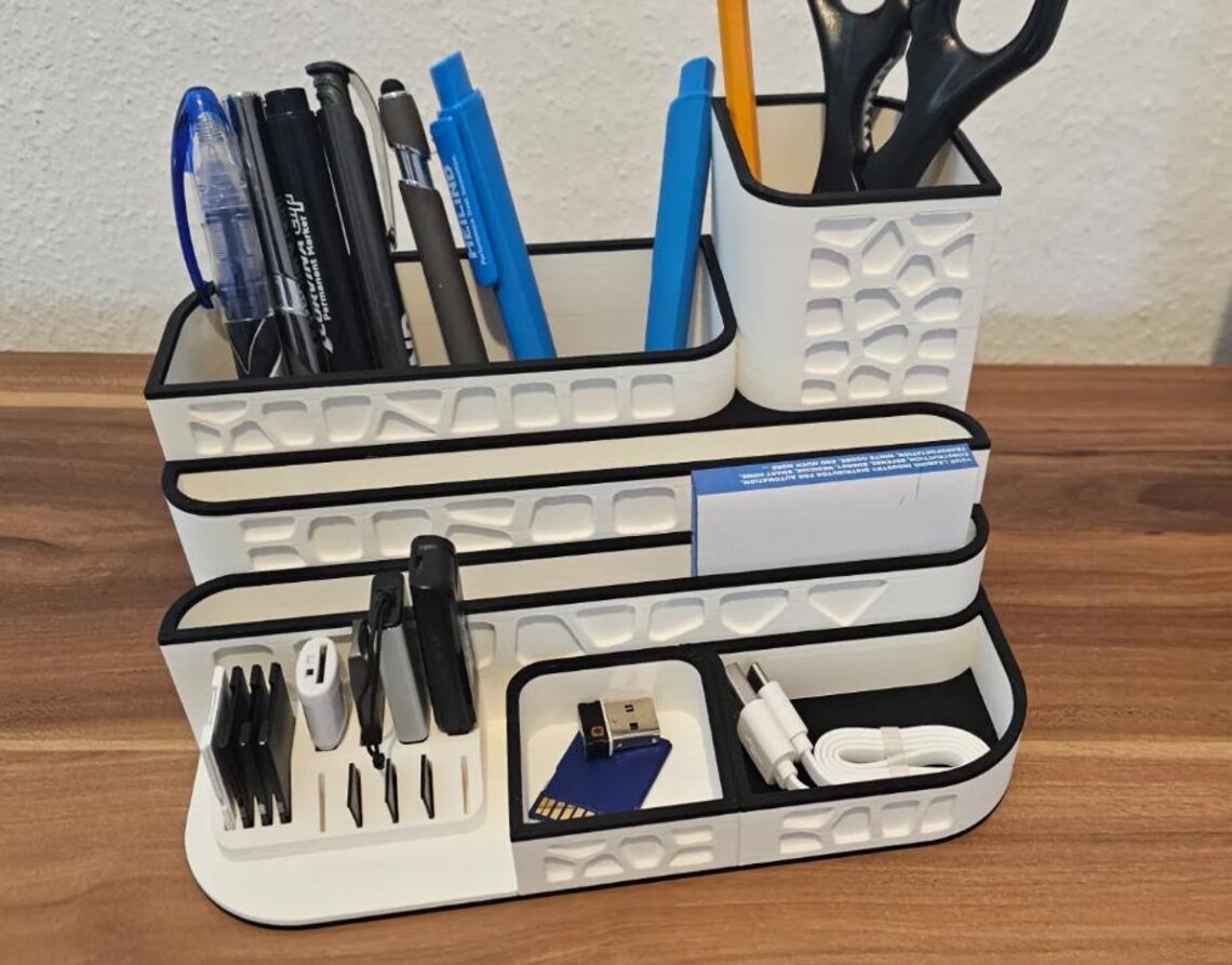 3d Pen Holder, 3d Printing Office Pen Holder, 3D Print STL File, 3D ...