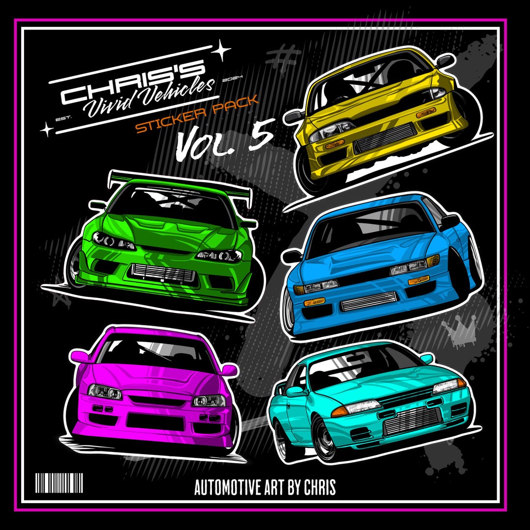 JDM Mixed Vol.5 Car Sticker Pack DOWNLOAD ONLY Anime Miffy Car Sticker ...