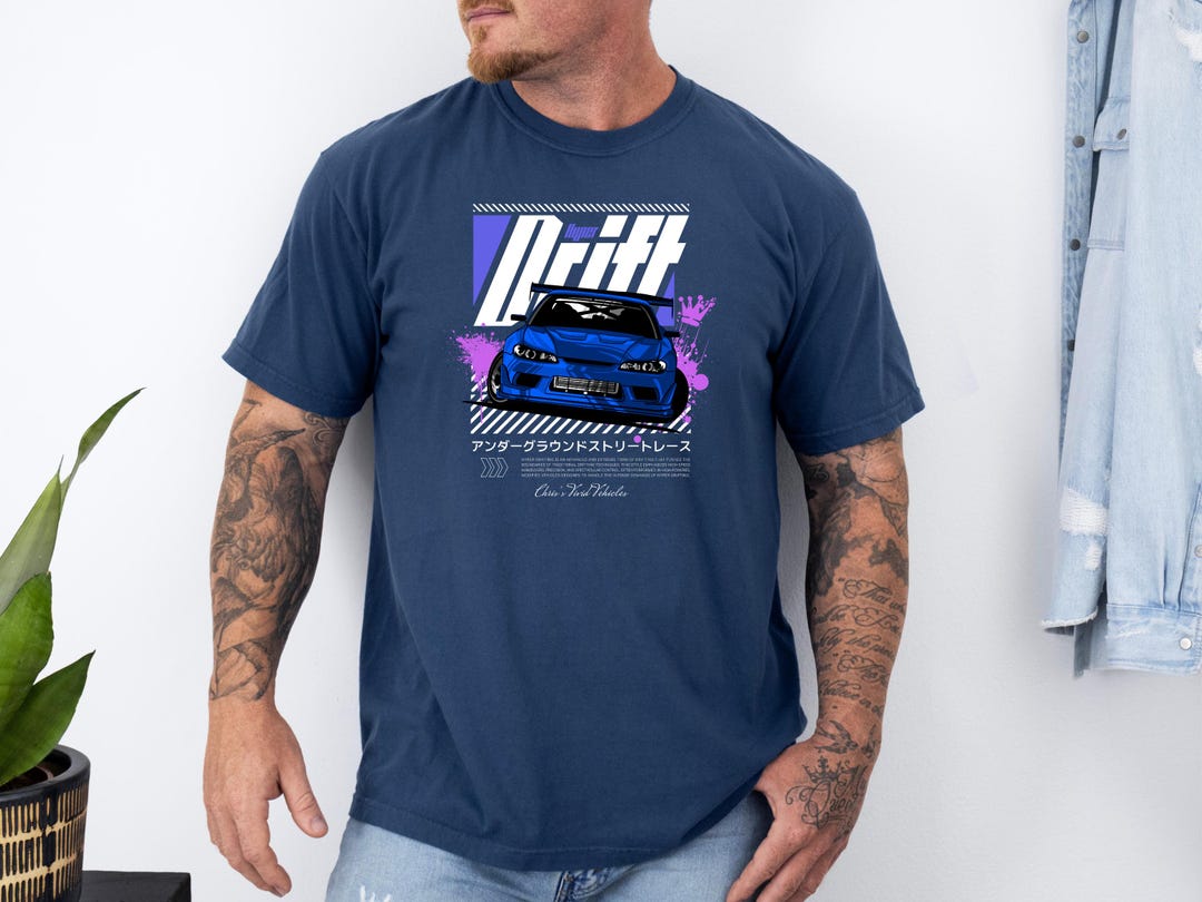 JDM Car Accessories Blue Nissan Silvia S15 Drift With White Text Guy ...
