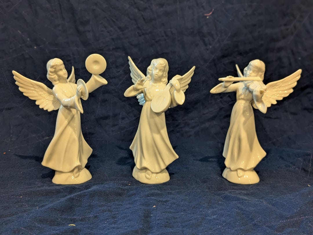 Vintage Dresden Germany Porcelain Angel Figurine - Etsy
