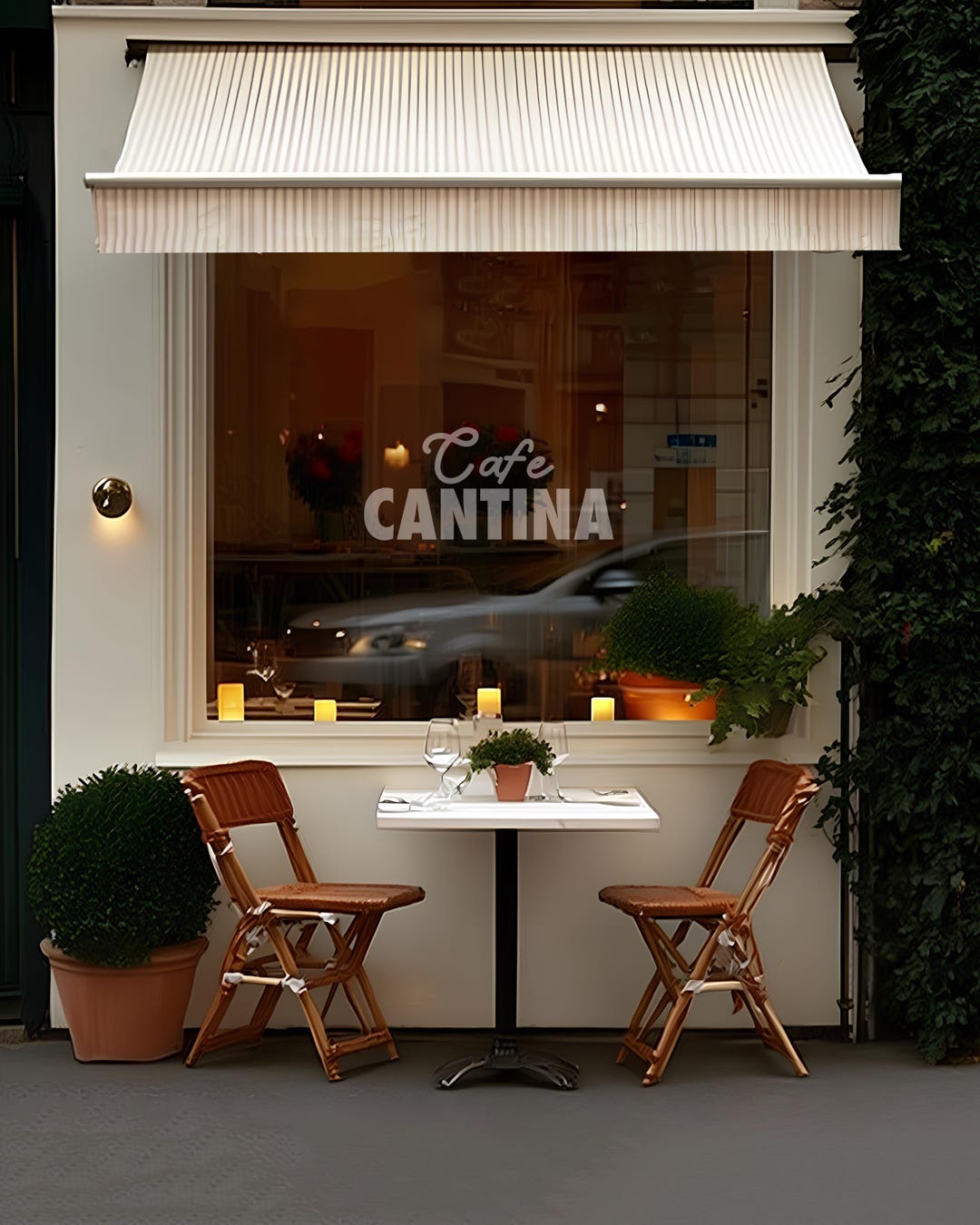 Storefront Window Signage Mockup, Logo Aesthetic Minimalist Mockup ...