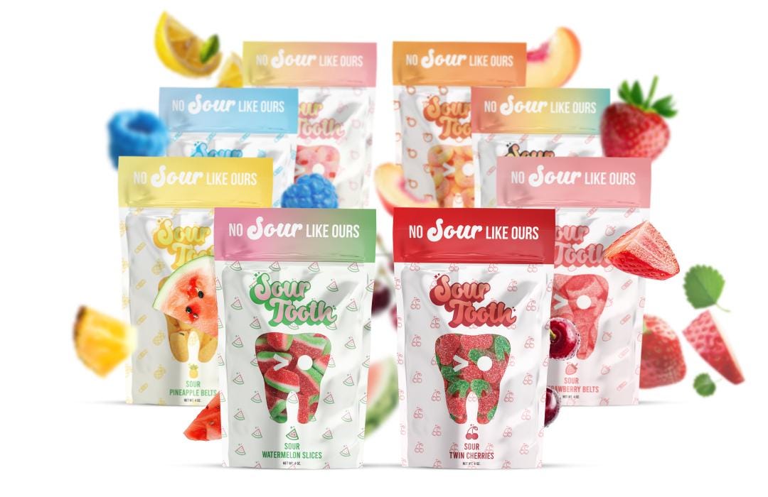 Sour Tooth Always Sold Out Pack: 8-bag Assortment of Top-selling Sour ...