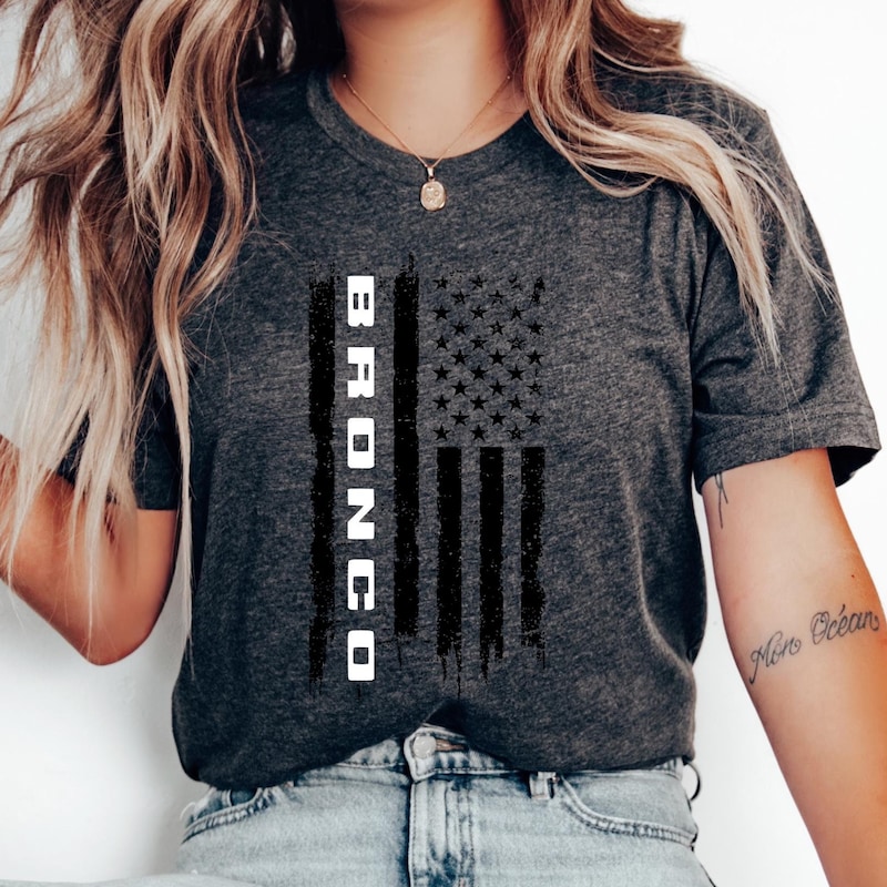 Distressed Flag Ford Bronco - Etsy