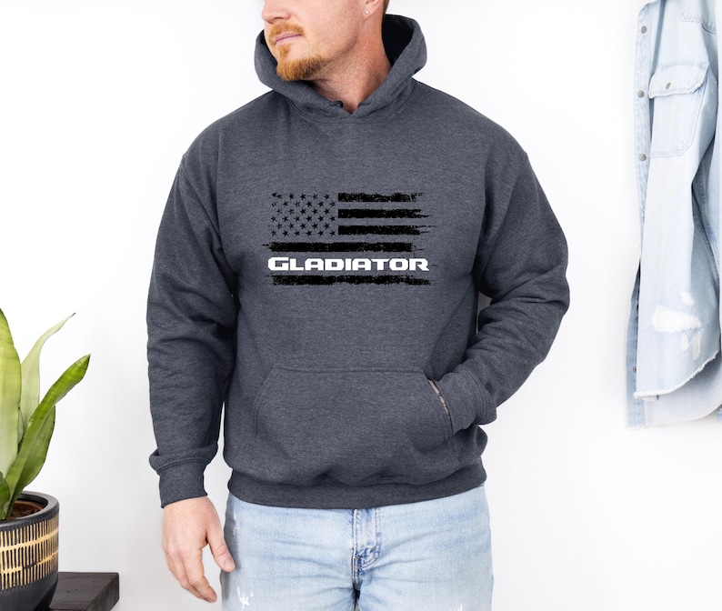 American Flag Gladiator Unisex Heavy Blend™ Pullover Hoodie ...