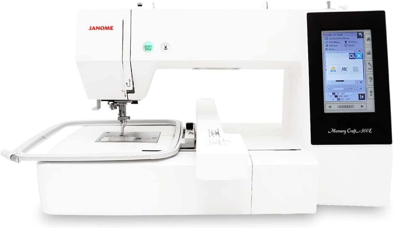 Janome Memory Craft 500E Embroidery Machine Bundle - Etsy