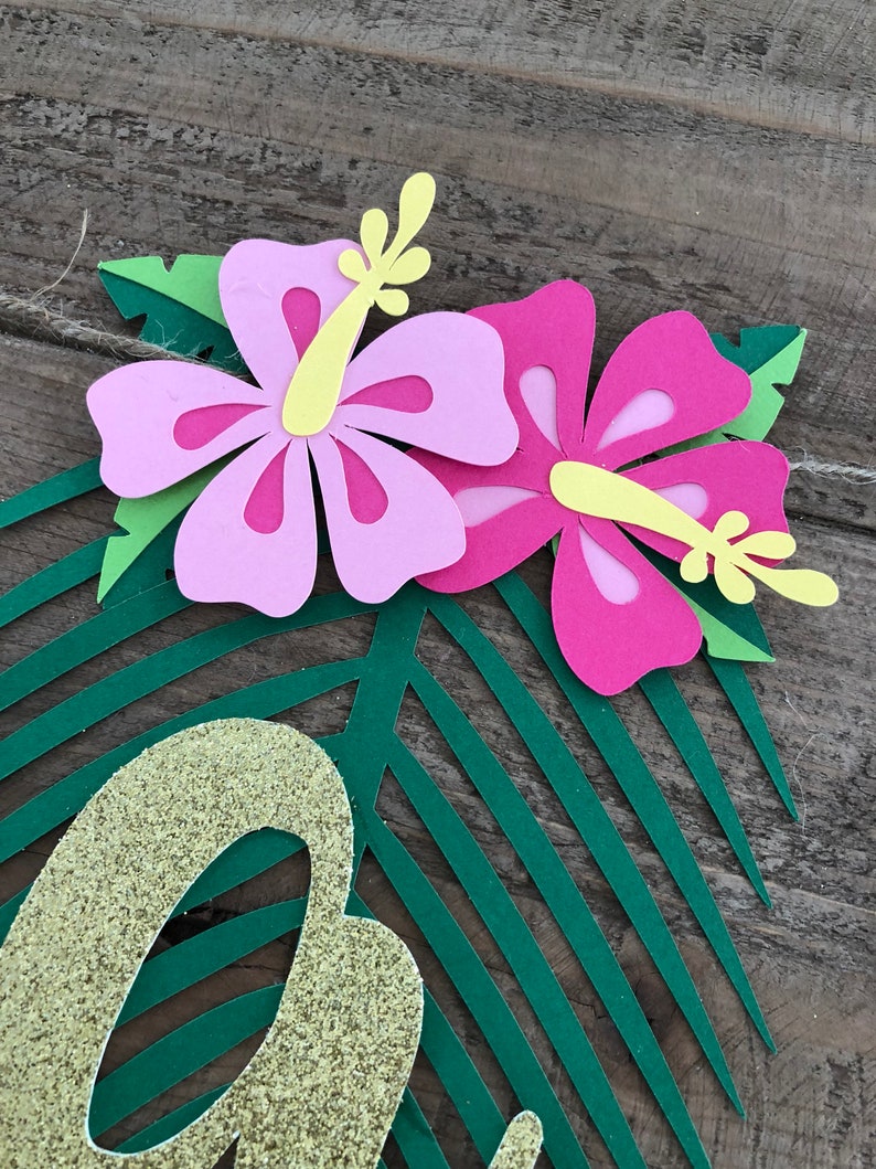 Tropical Birthday Banner Happy Birthday Tropical Party - Etsy