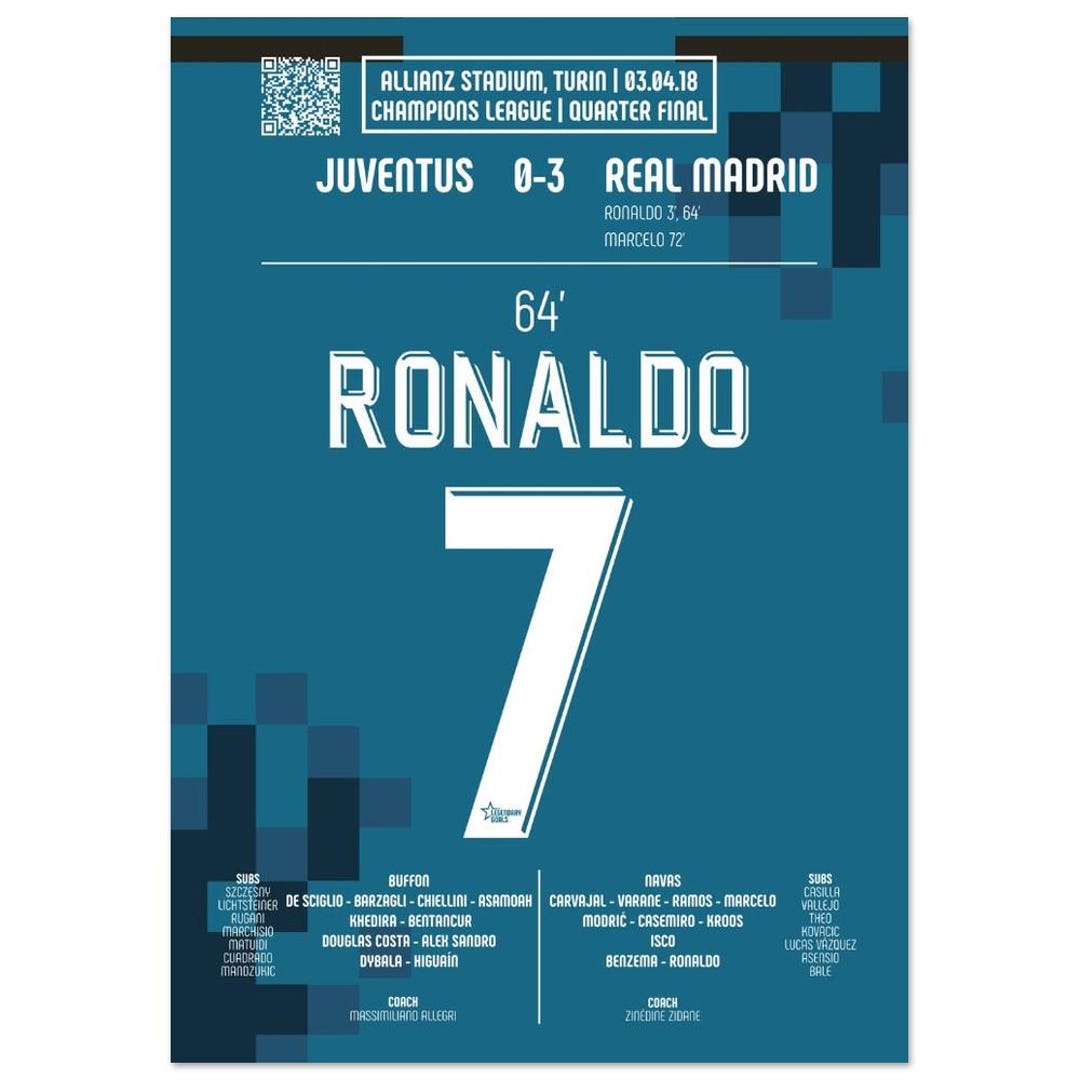 Iconic Poster: Cristiano Ronaldos Bicycle Kick Goal Against Juventus ...