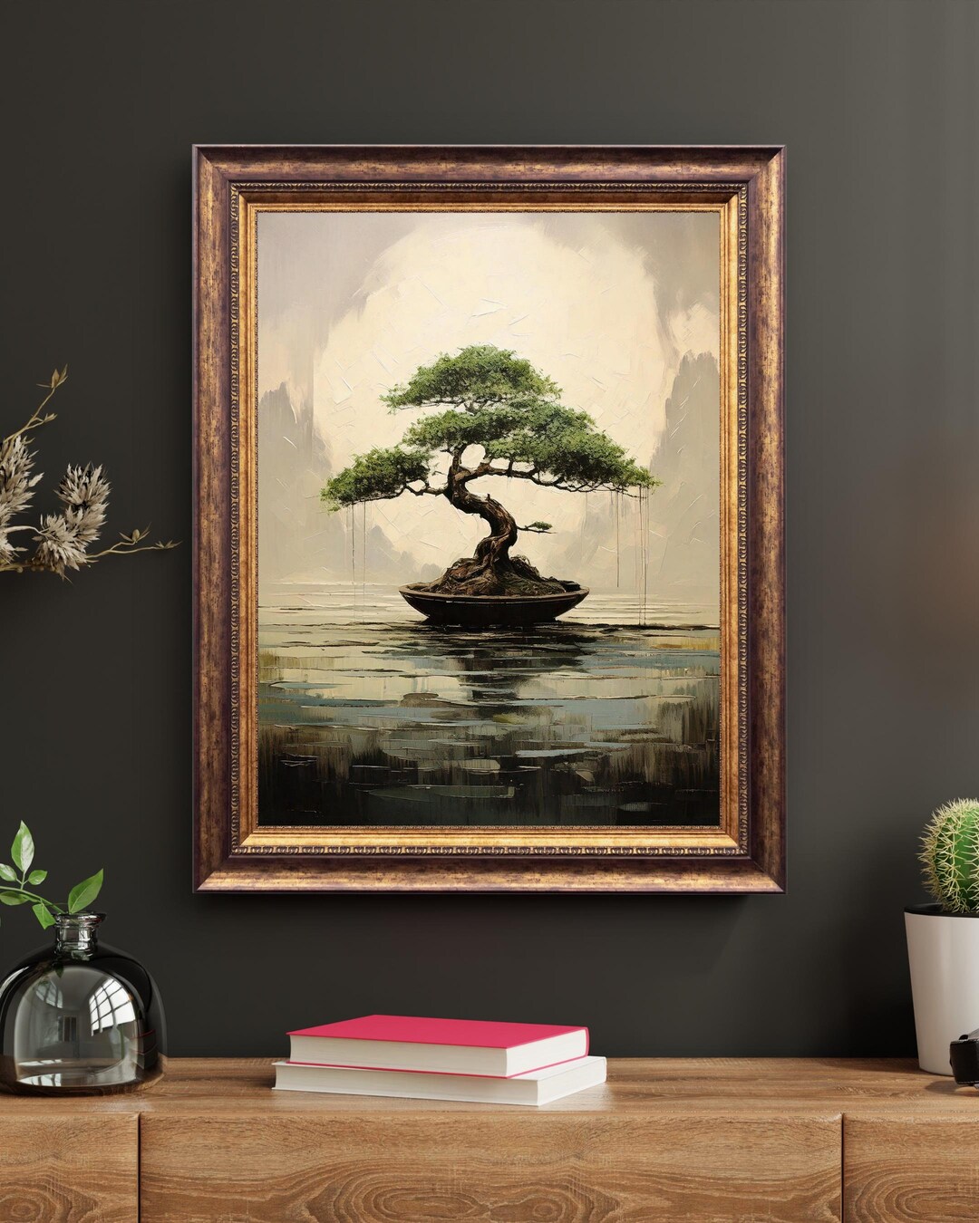 Bonsai Tree Wall Art | Japanese Zen Print & Asian Meditation Decor ...