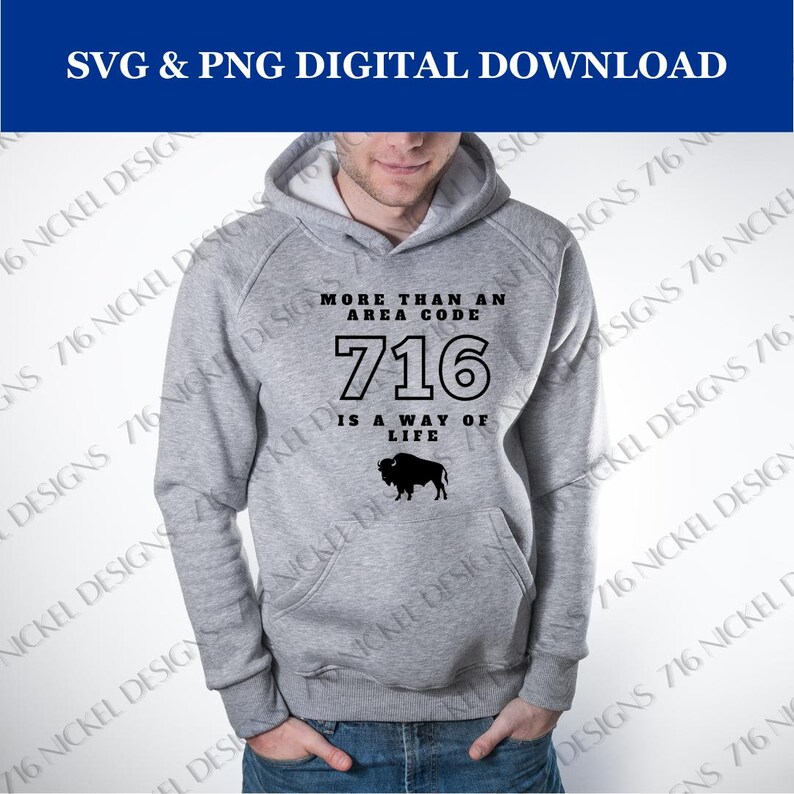 Buffalo Bills 716 Area Code SVG PNG - Etsy