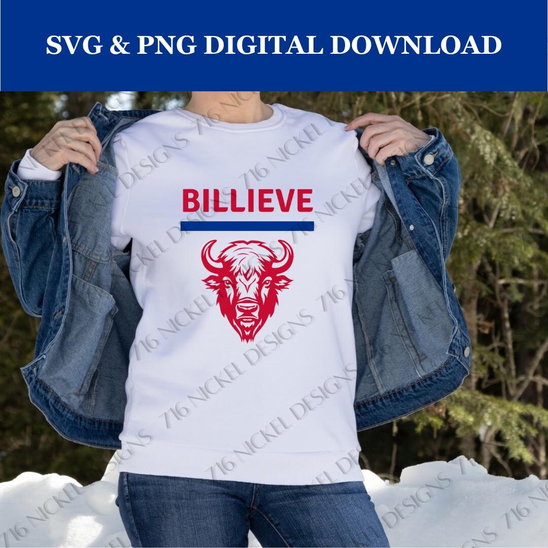 Buffalo Bills Billieve SVG PNG - Etsy