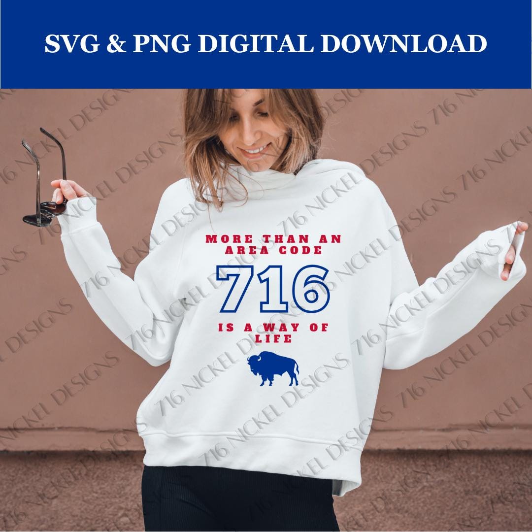 Buffalo Bills 716 Area Code SVG PNG - Etsy