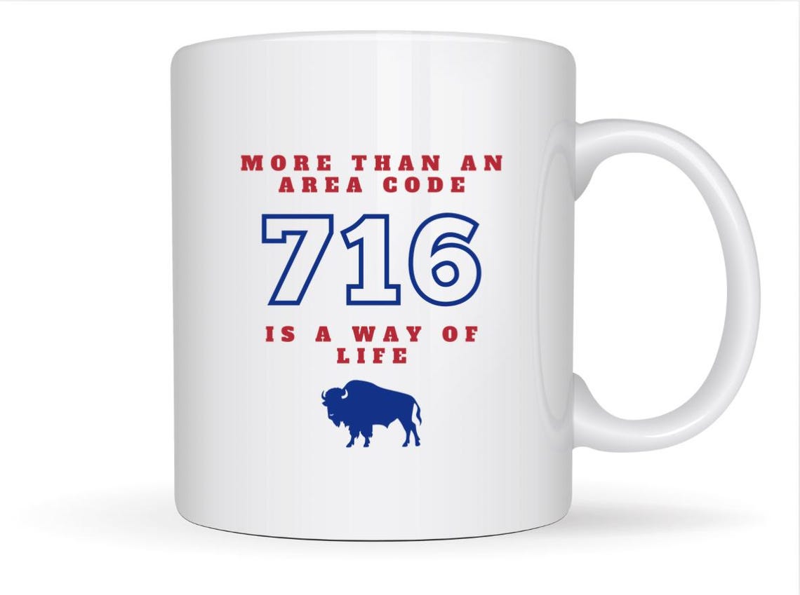 716 Area Code Buffalo Bills SVG PNG - Etsy