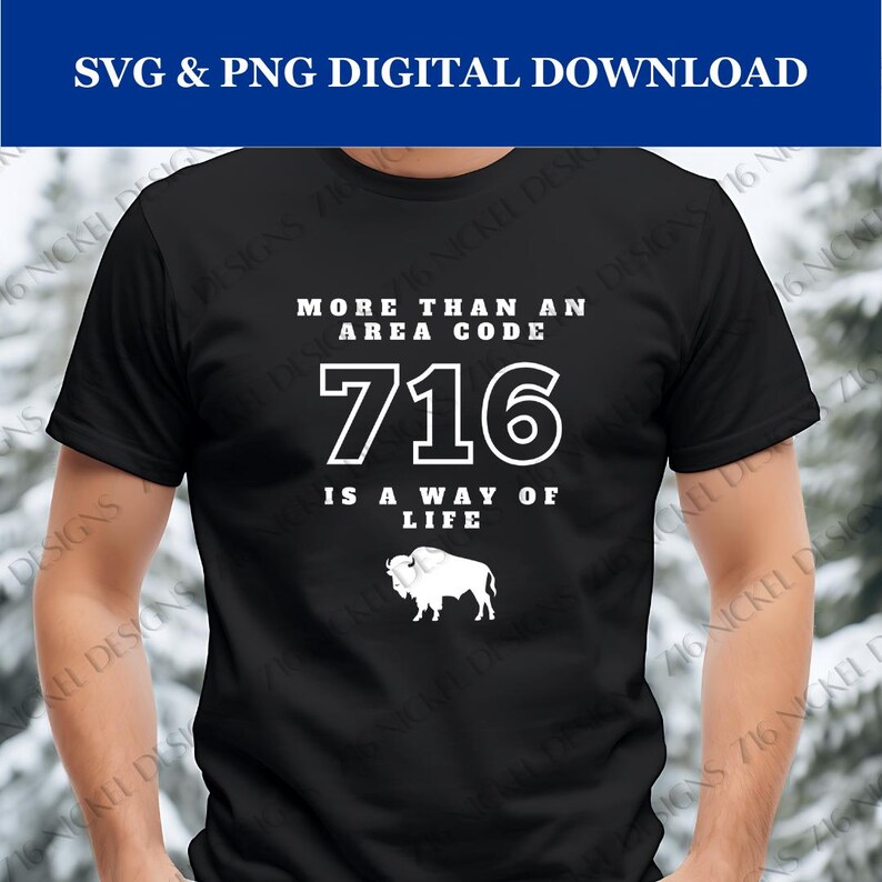 Buffalo Bills 716 Area Code SVG PNG - Etsy