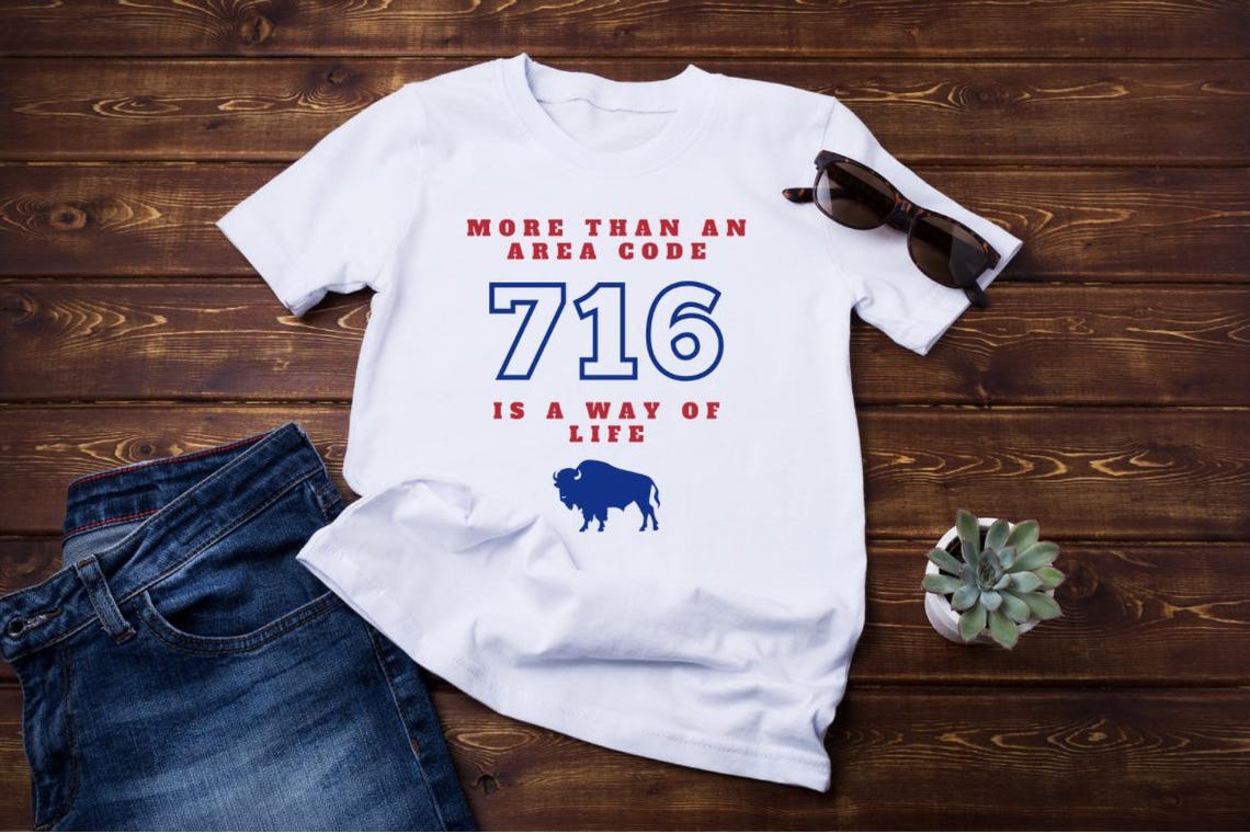 716 Area Code Buffalo Bills SVG PNG - Etsy