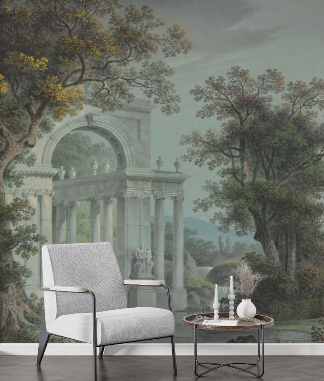 Classical Garden Arch Wall Mural - Timeless Architecture and Serene ...