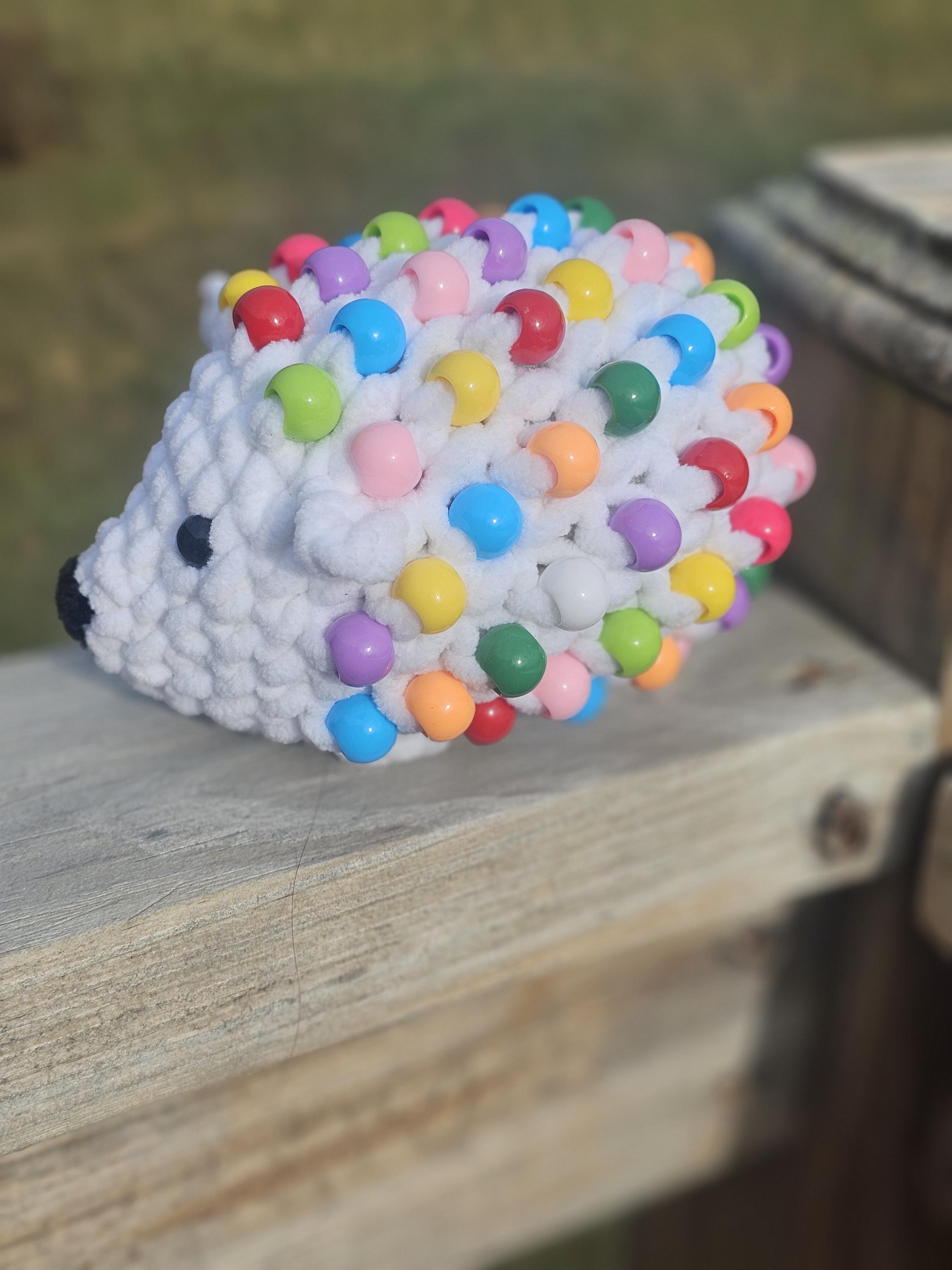 Beaded Fidget Hedgehog | Crochet Plushie | Amiguruimi | Sensory Toy - Etsy