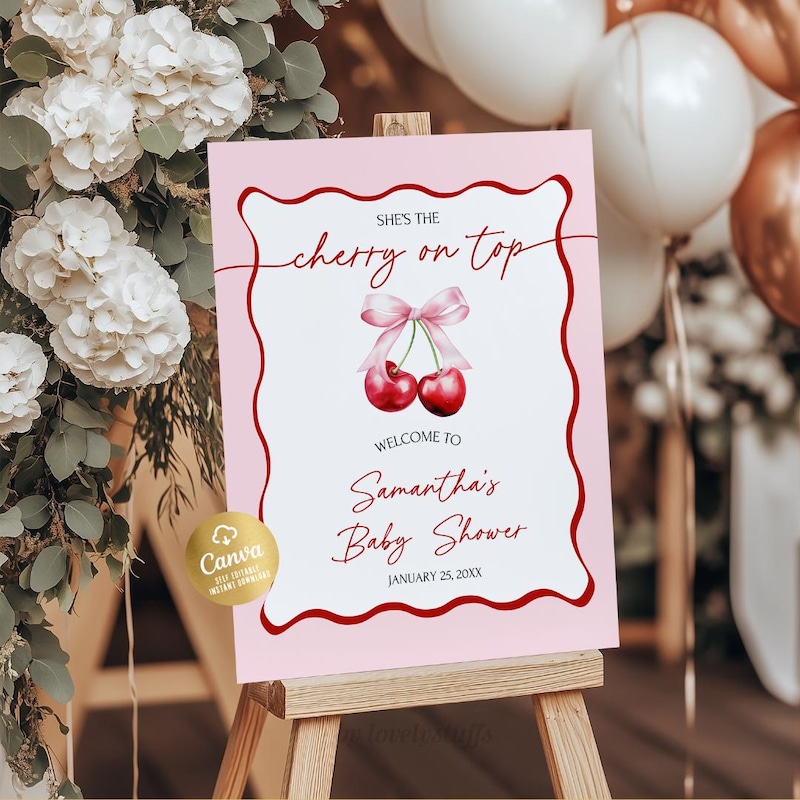 Cherries Sign - Etsy