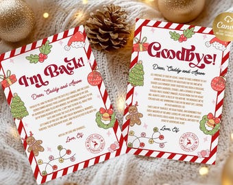 Editable Elf I'm Back Letter, Elf Printable Template, Christmas Return ...