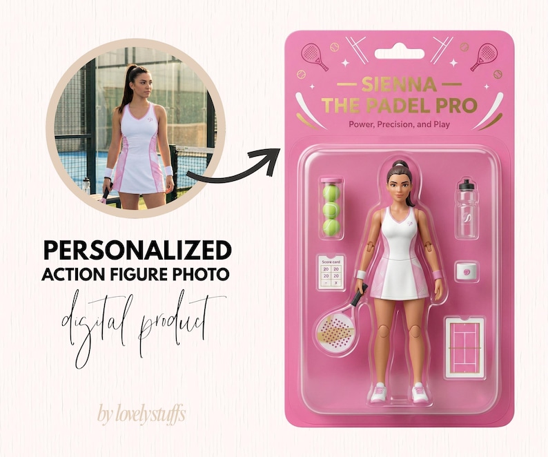 Custom Action Figure Portrait From Photo, Personalized Toy Box Portrait ...